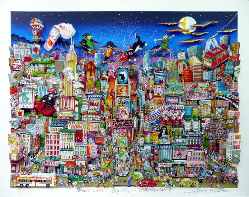 Charles Fazzino galerie de l'artiste américain Pop Art 3D