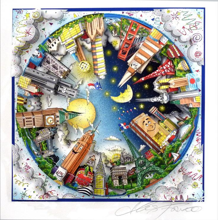 Charles Fazzino galerie de l'artiste américain Pop Art 3D